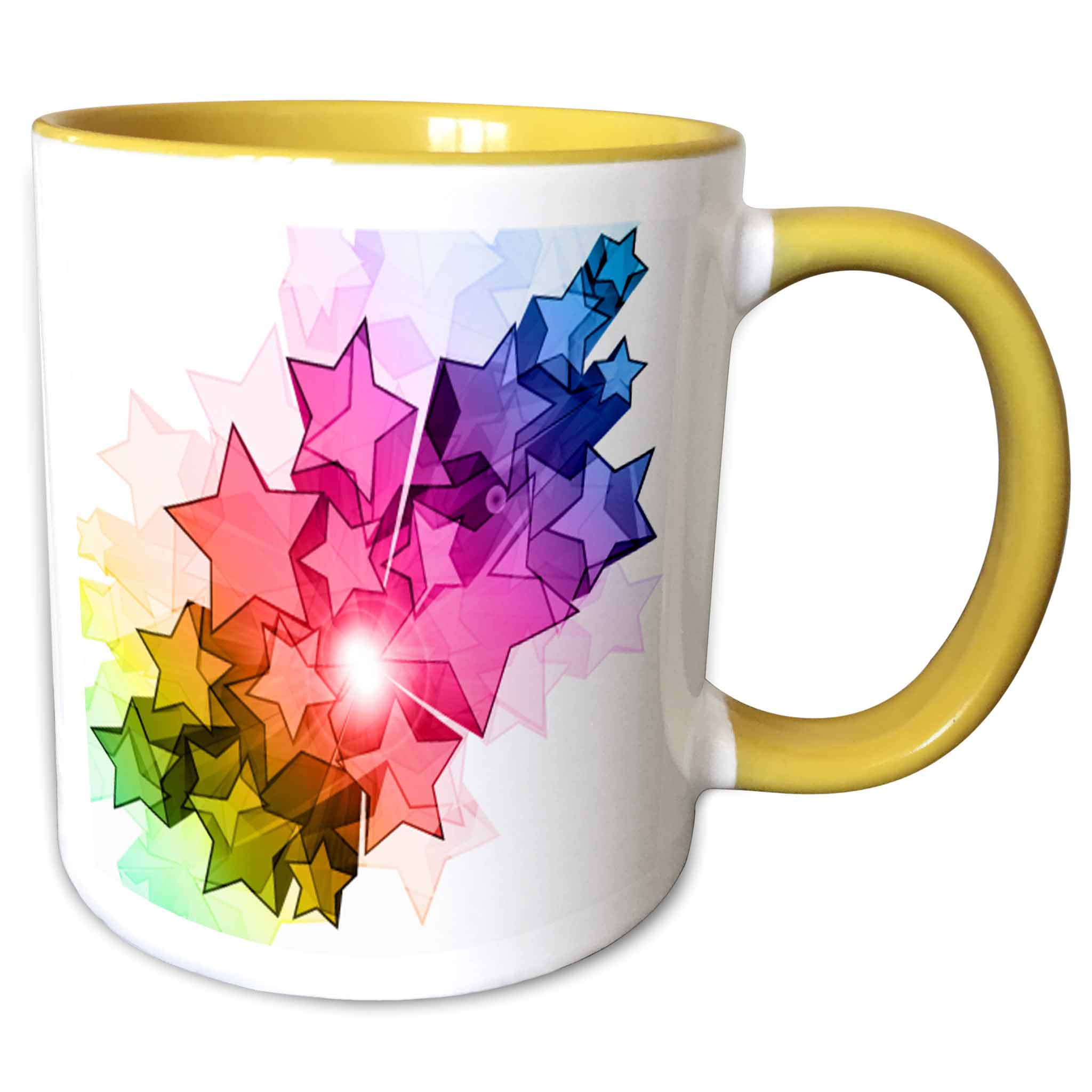 Pretty Sparkle Cluster Of Stars In Pink, Blue, Green, and Orange 15oz ...