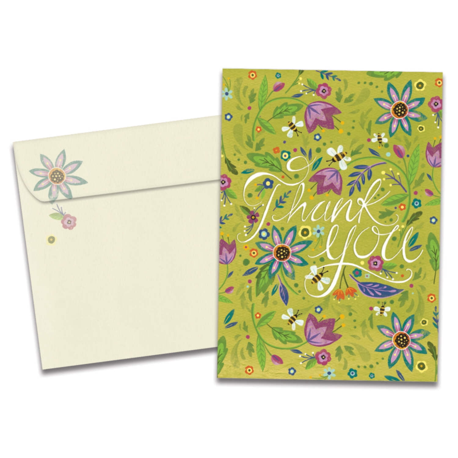 Pretty Thanks Thank You Greeting Card [19867] - Walmart.com