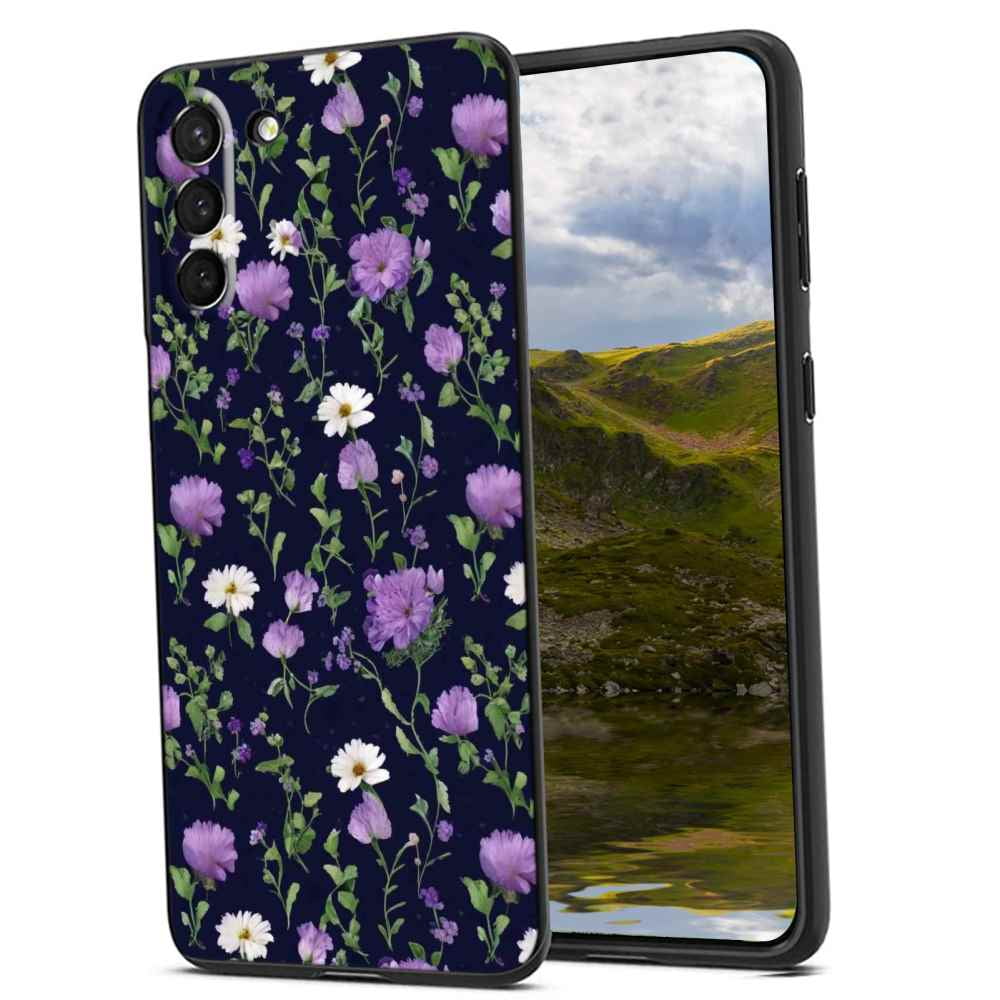 Pretty-floral-purple-1 Phone Case, Degined for Samsung Galaxy S23+ Plus ...