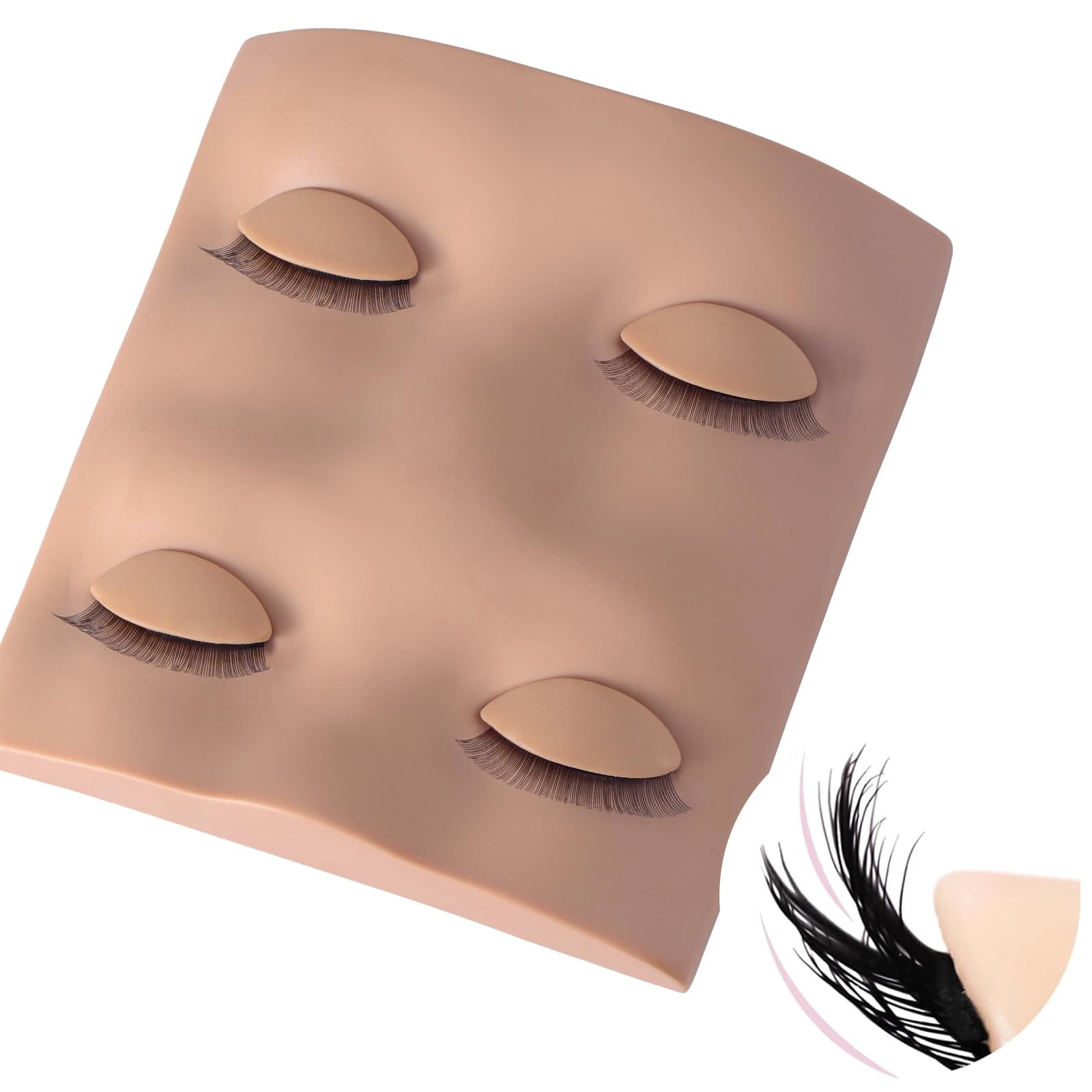 Pretty memory 2 Layer IFF17 Lash Mannequin Head, with 2 Pairs Removable ...
