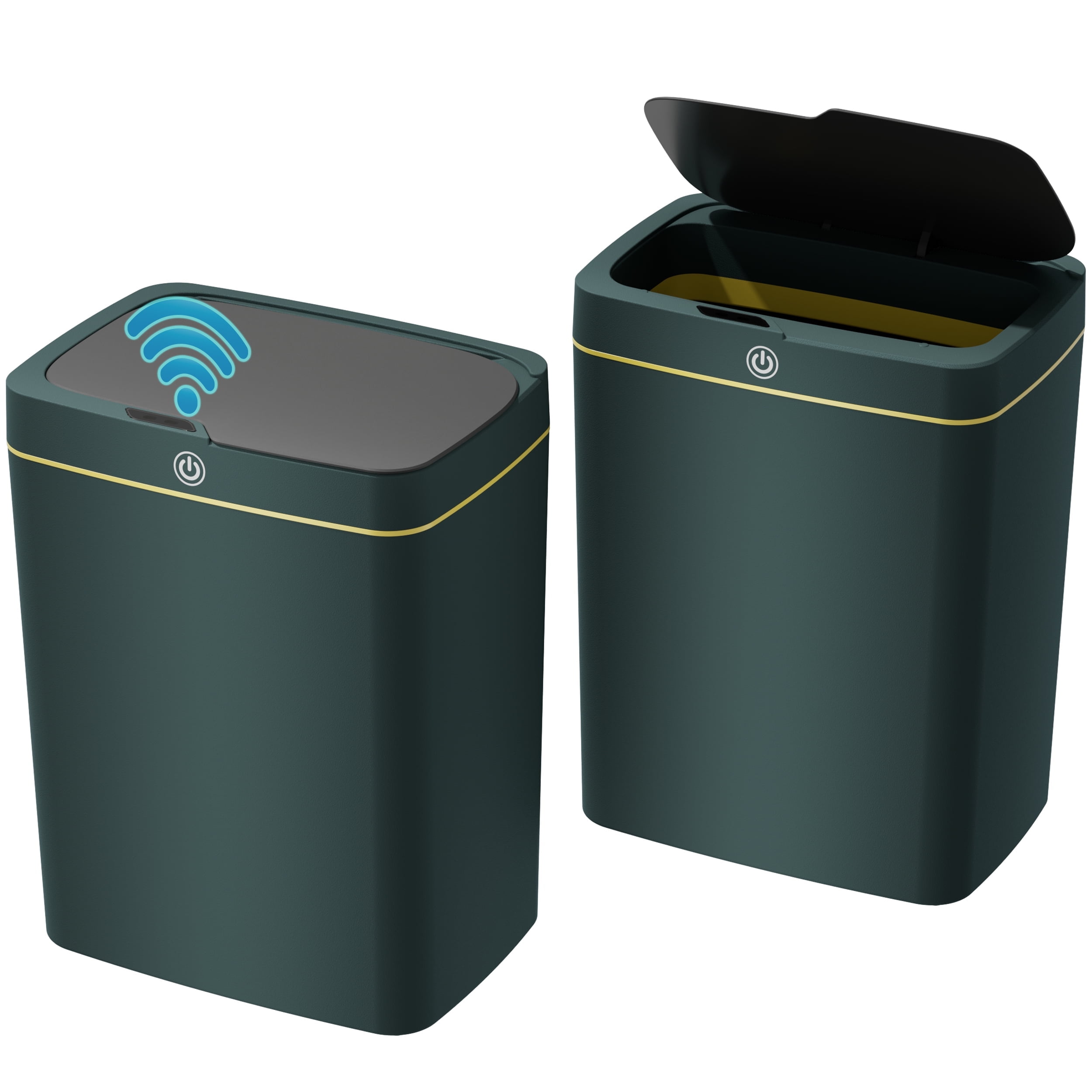 "PrettyCare 4.6 Gal Motion Sensor Trash Cans, Touchless Waterproof ...