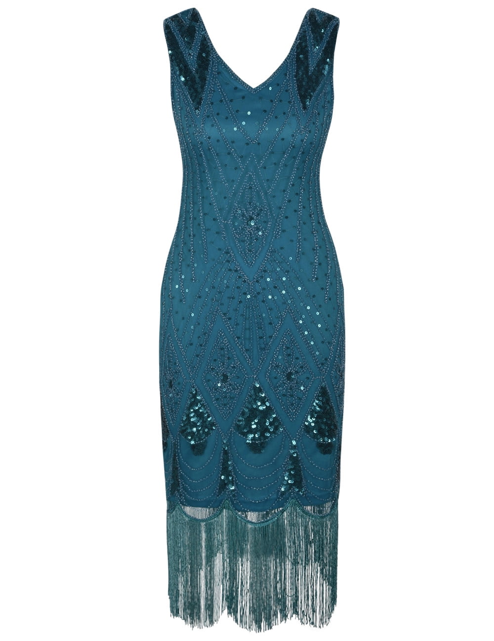 PrettyGuide Women 1920s Gatsby Cocktail Sequin Art Deco Flapper Dress ...