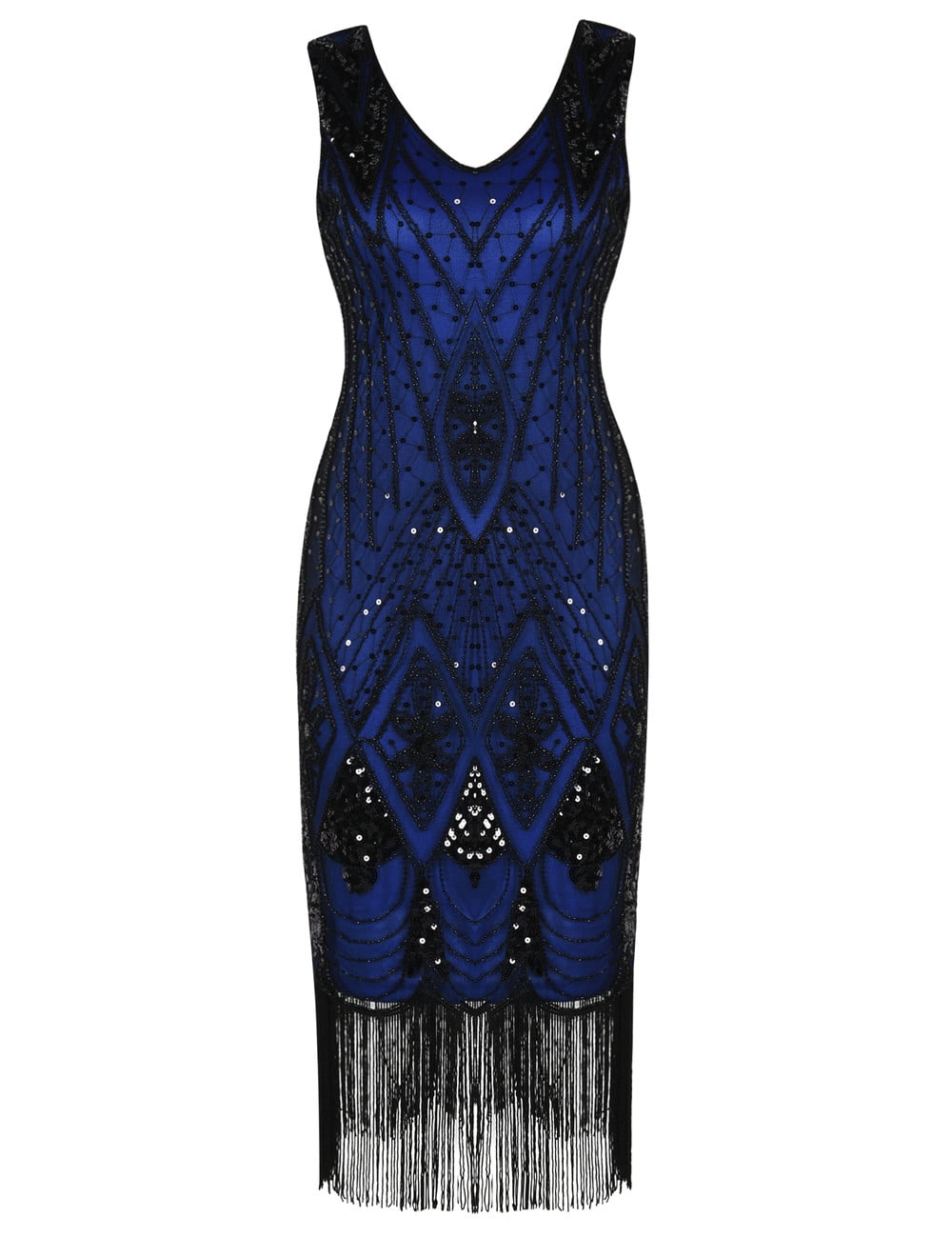 PrettyGuide Women 1920s Gatsby Cocktail Sequin Art Deco Flapper Dress ...