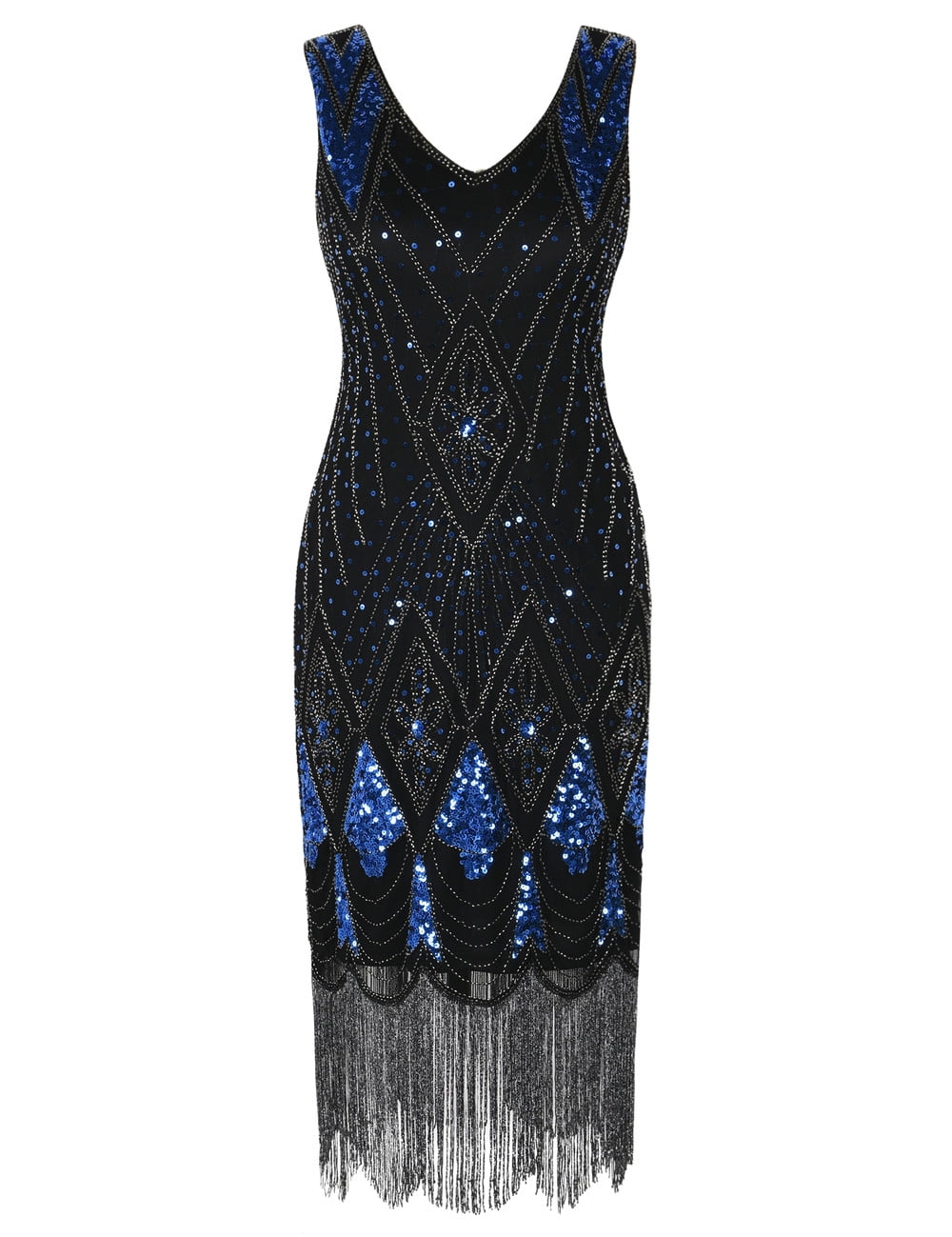 PrettyGuide Women 1920s Gatsby Cocktail Sequin Art Deco Flapper Dress ...
