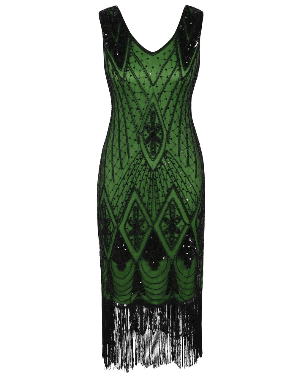 PrettyGuide Women 1920s Gatsby Cocktail Flapper Dress, Sequin Art Deco ...