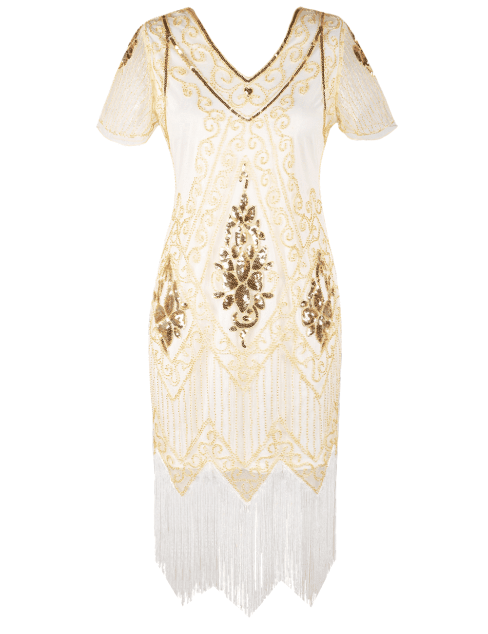 PrettyGuide Women's 1920s Dress Sequin Art Deco Flapper Dress with ...