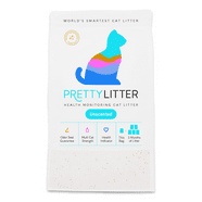 PrettyLitter Clumping Cat Litter 10 lb Unscented Health Monitoring with ...