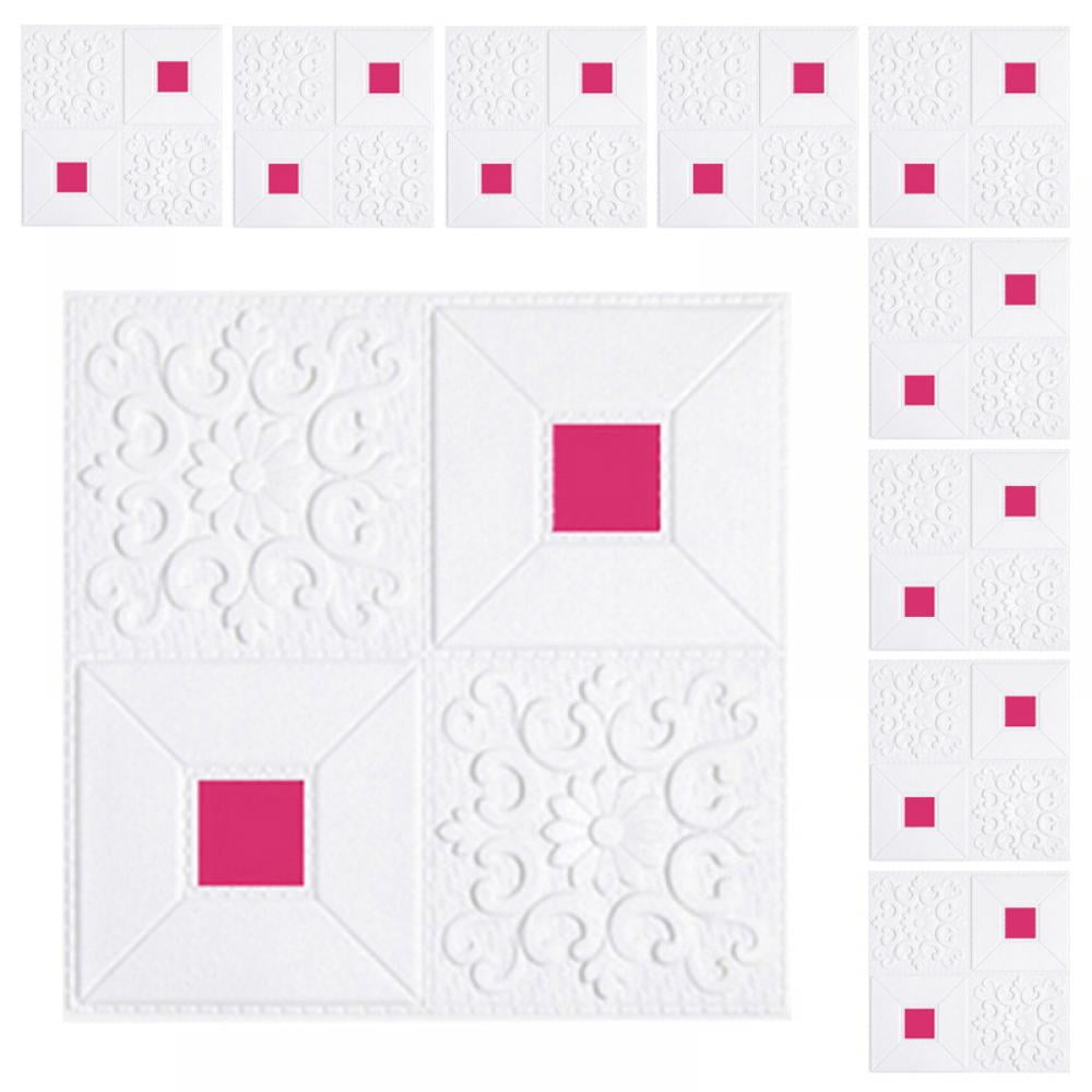 Prettyui 35*35CM 3D Stereo Wall Stickers Self-Adhesive Ceiling ...