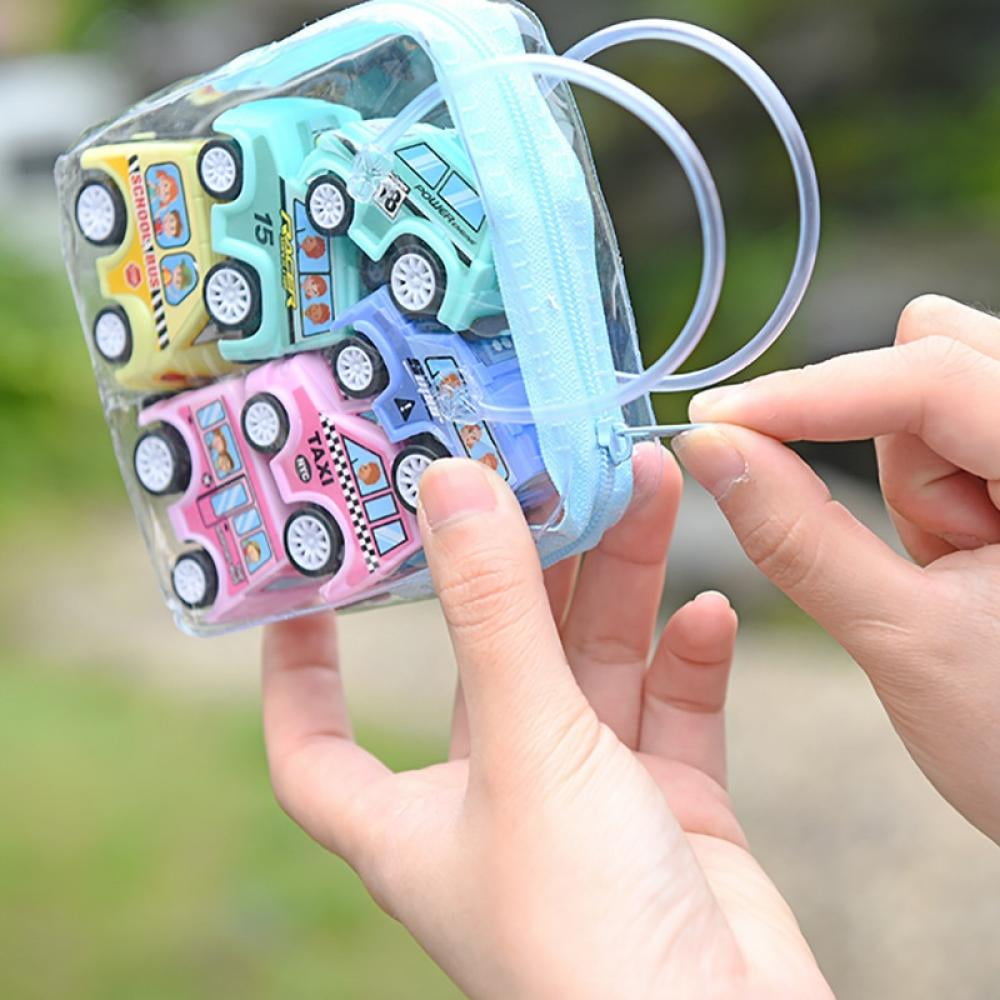 Prettyui 6pcs/set Classic Pull Back Toys Car Models Mini Truck Child ...