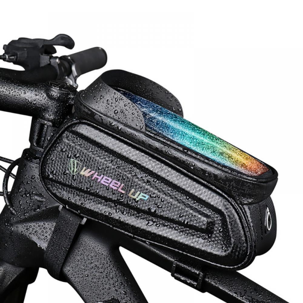 Prettyui Bike Front Frame Bags, Bicycle Phone Bags Waterproof Top Tube ...