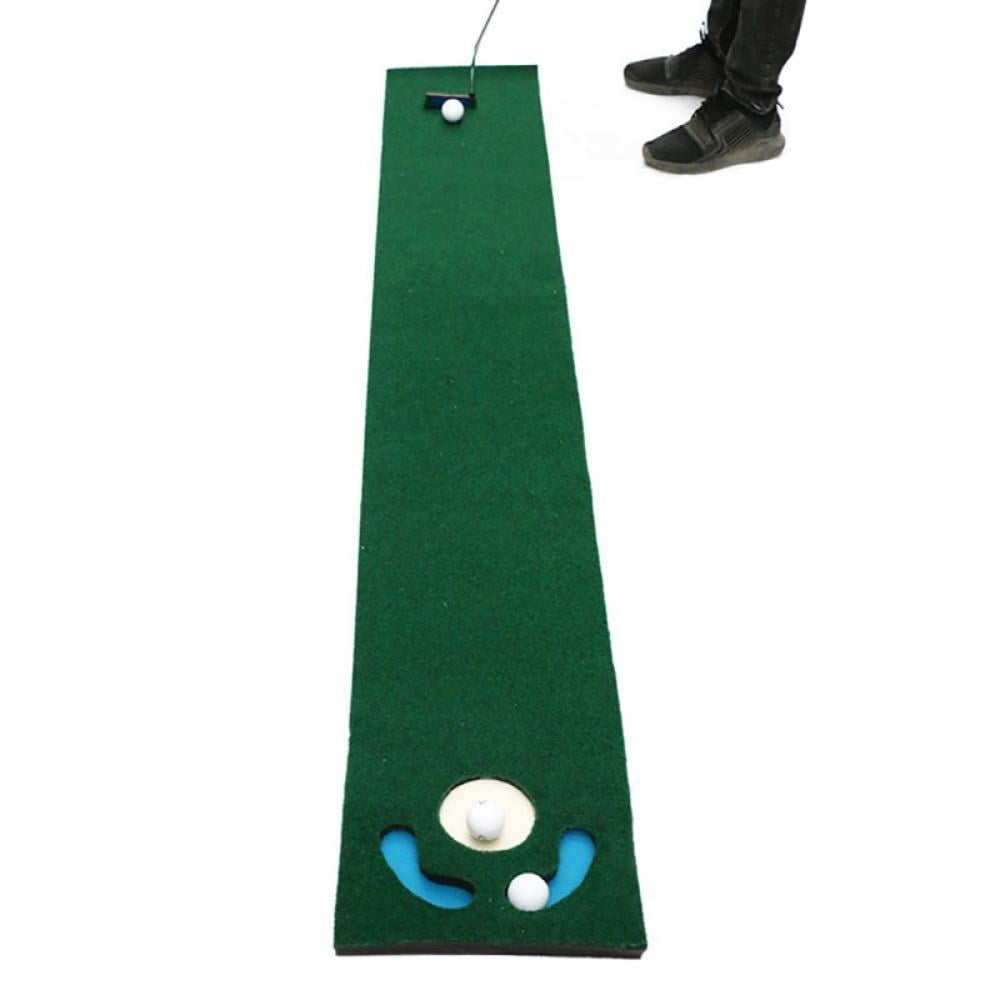 Prettyui-Golf Putting Green Golf Trainer Aid Practice Mat Thick Carpet ...