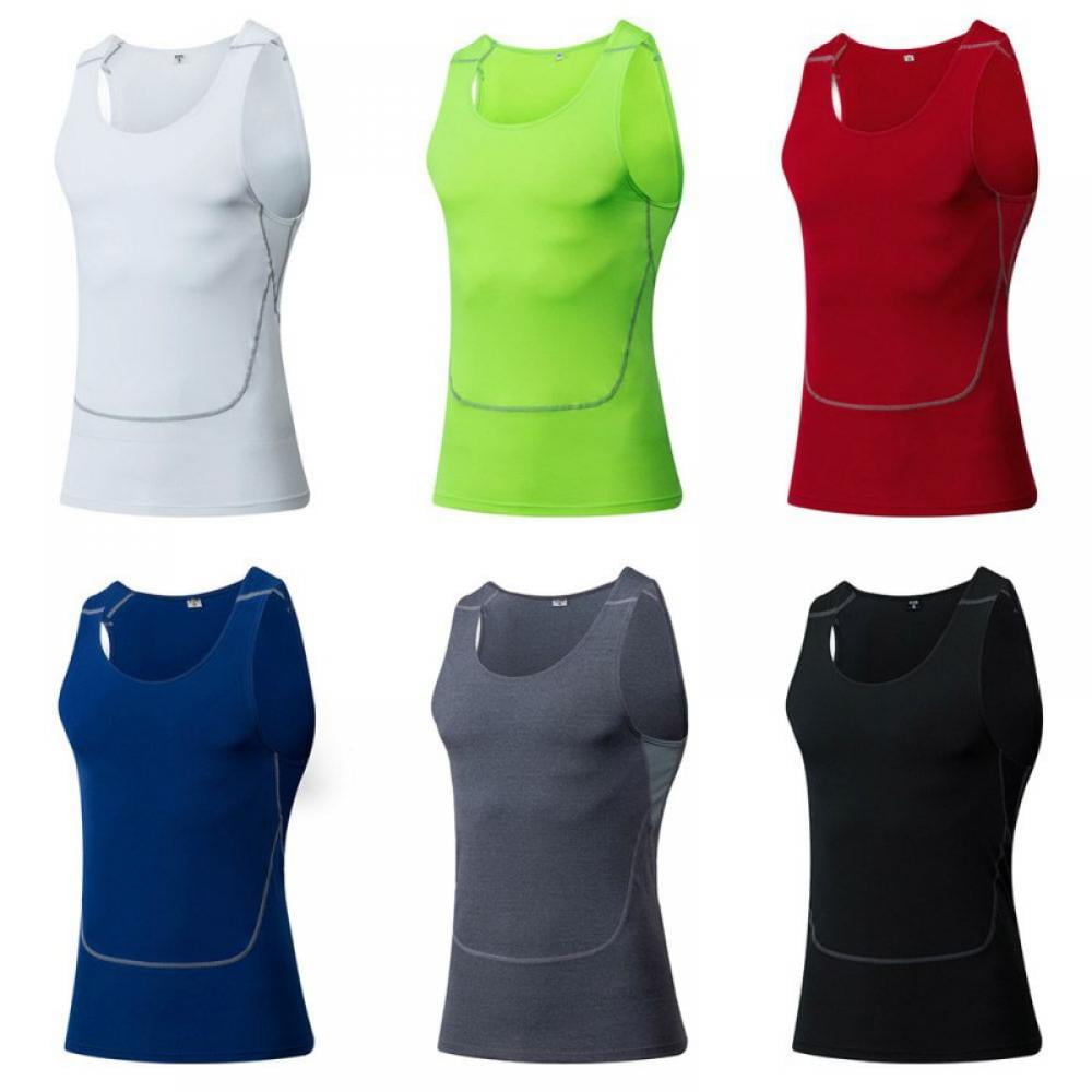 Prettyui Men's Sleeveless Shirt Cool Dry Fit Athletic Workout Tank Top ...