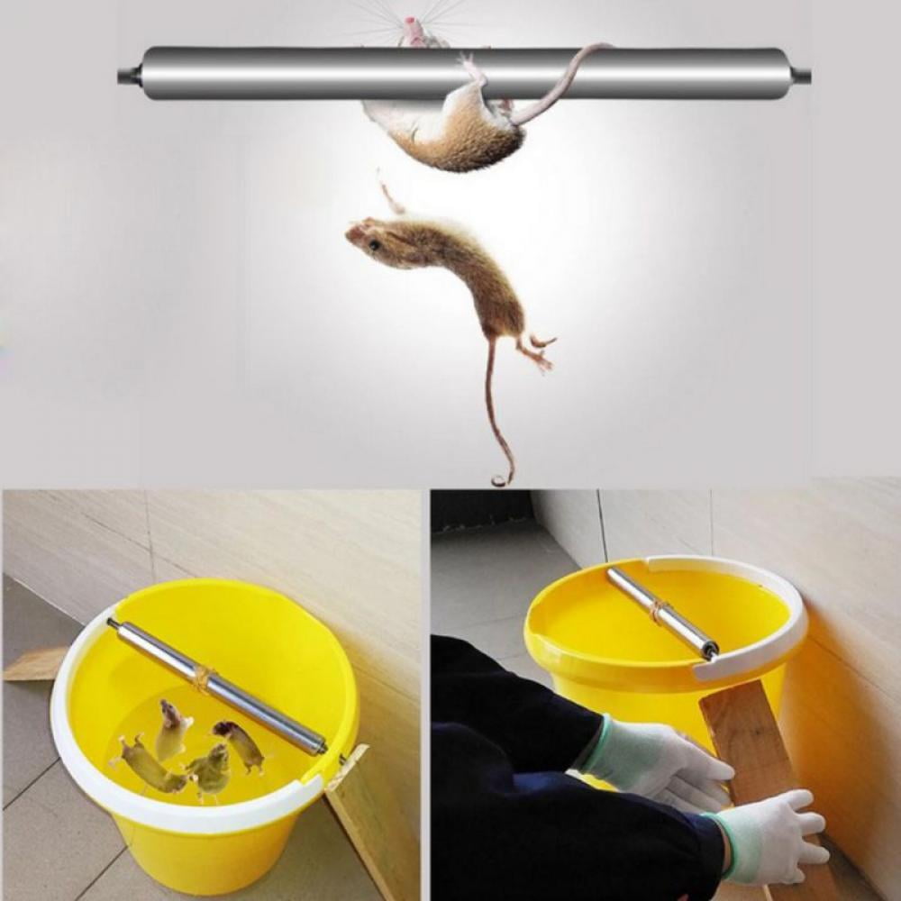 Prettyui Rolling Log Mouse Trap, Live Catch & Release Bucket Spin ...