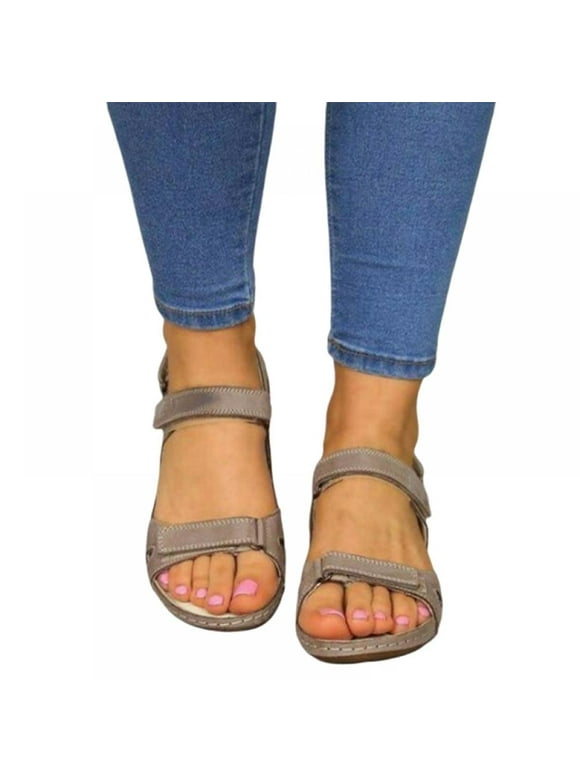 Velcro Strap Sandals Womens