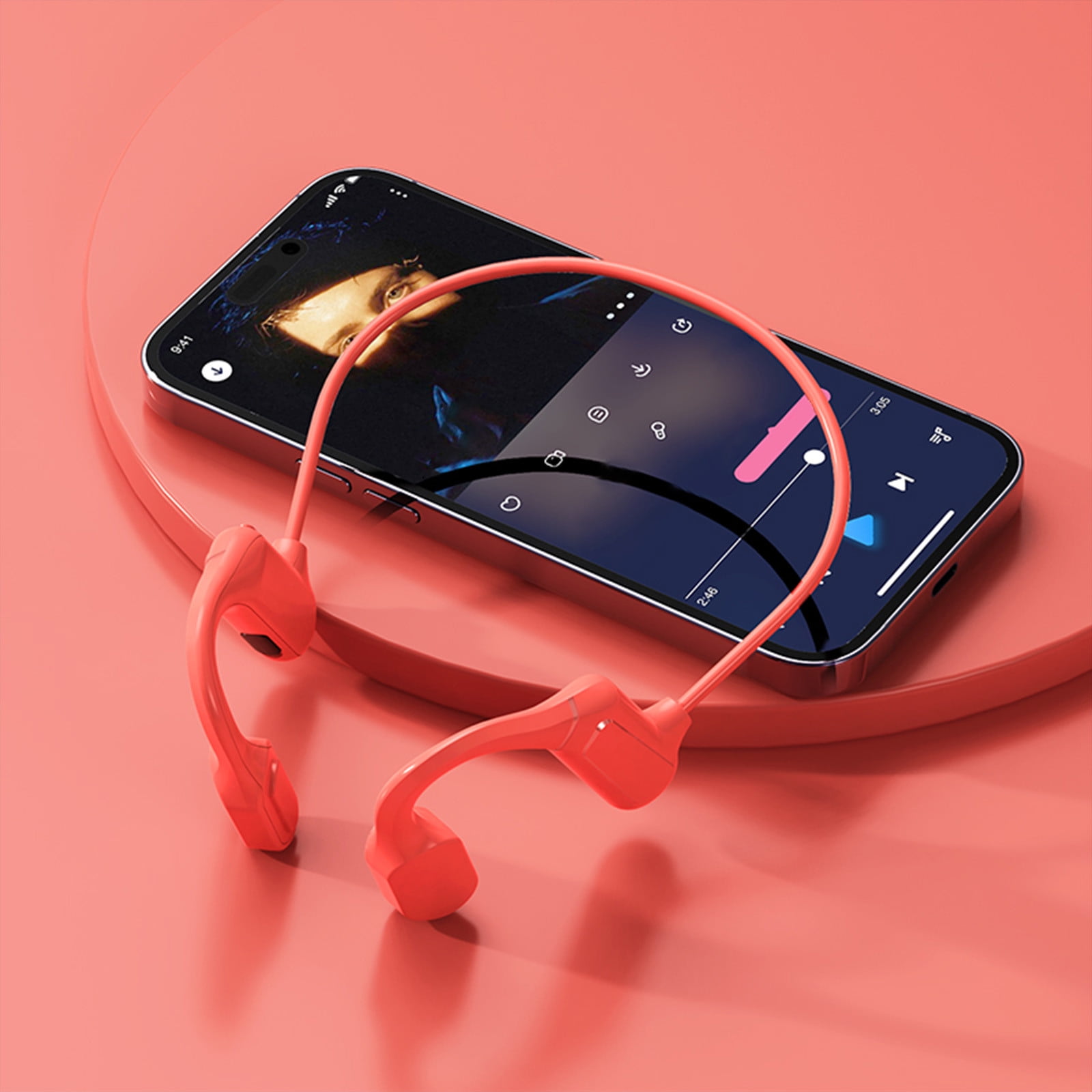 Pretxorve 5.2 Ear-Hanging Sports Running True Wireless Bluetooth ...
