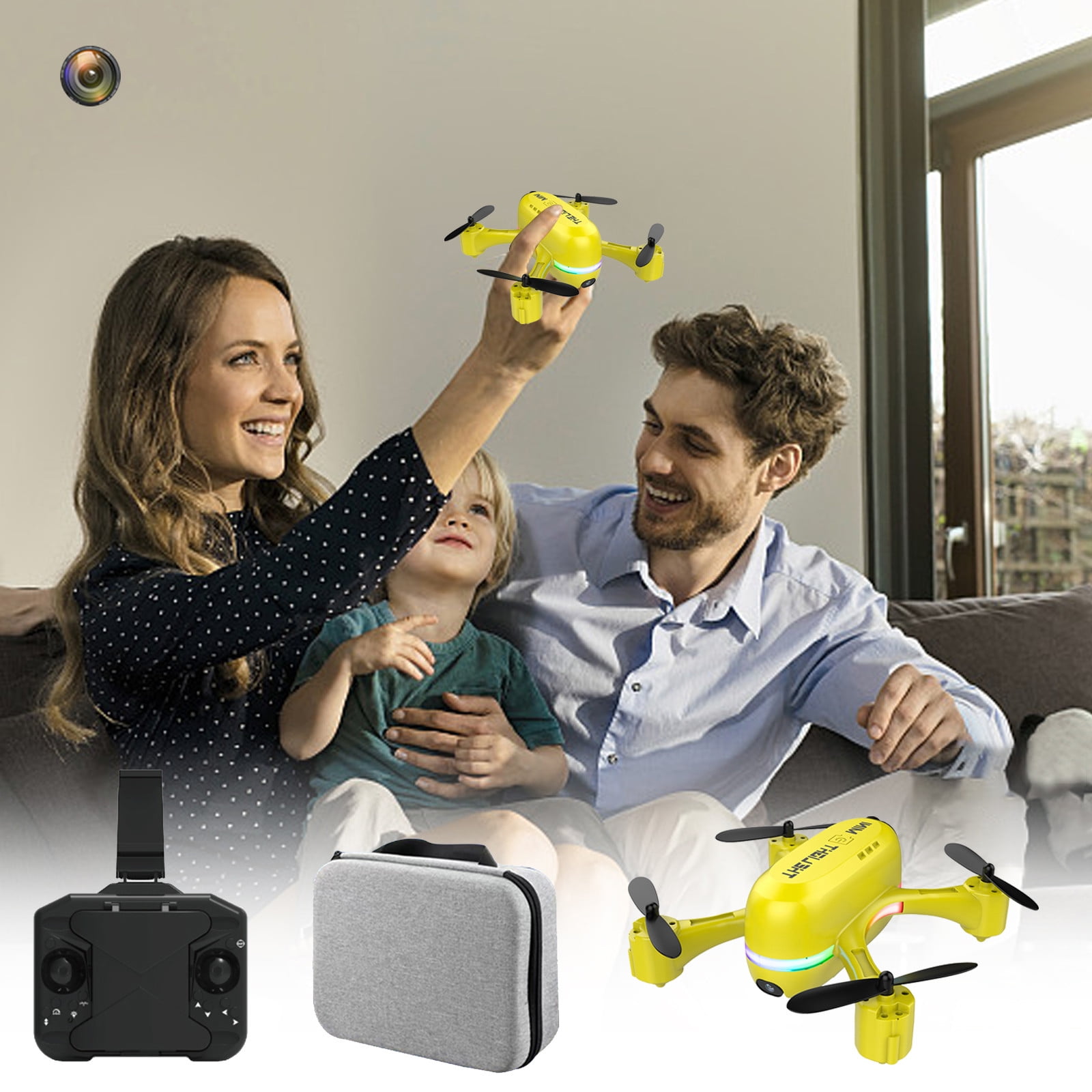 Pretxorve Drone With Camera For Adults Drone With Single 1080p Hd Fpv