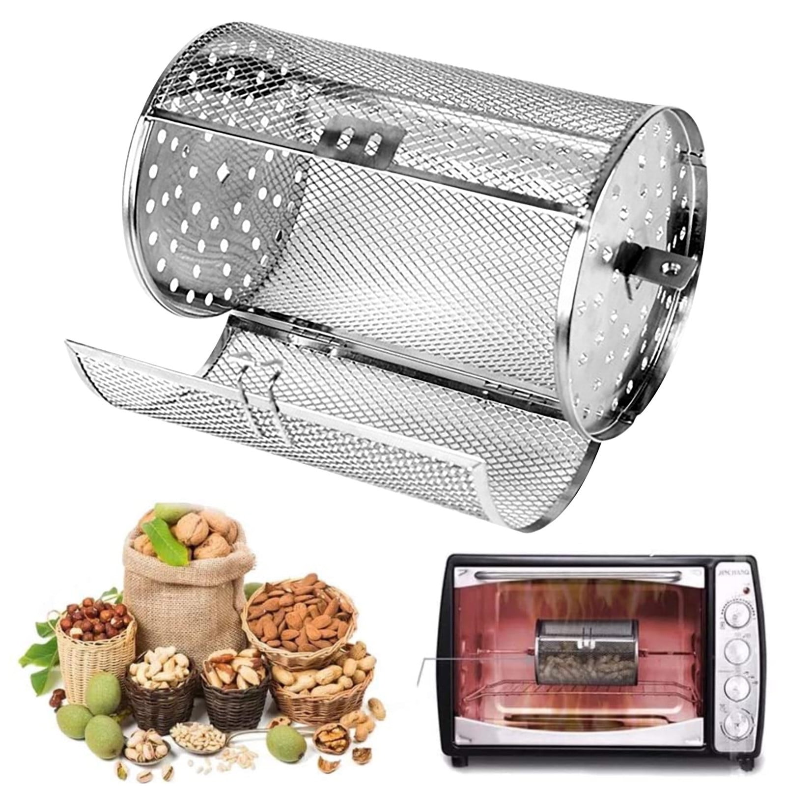 Pretxorve Stainless Steel Rotating Grill Stainless Steel Rotating Grill ...