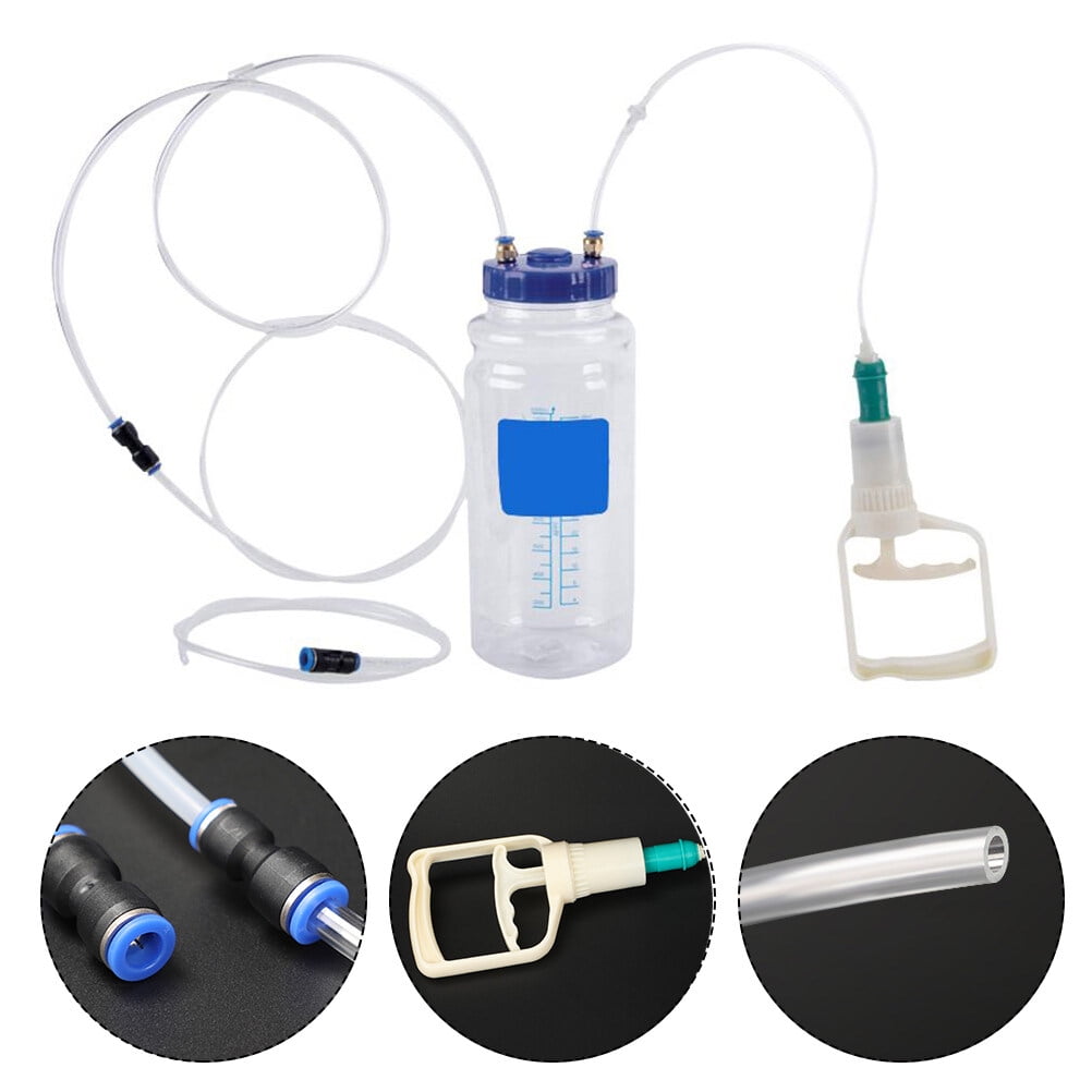 Pretyzoom 1Set Vacuum Fluid Extractor Pump with Capacity Marked Bottle for Car Repair Use ...