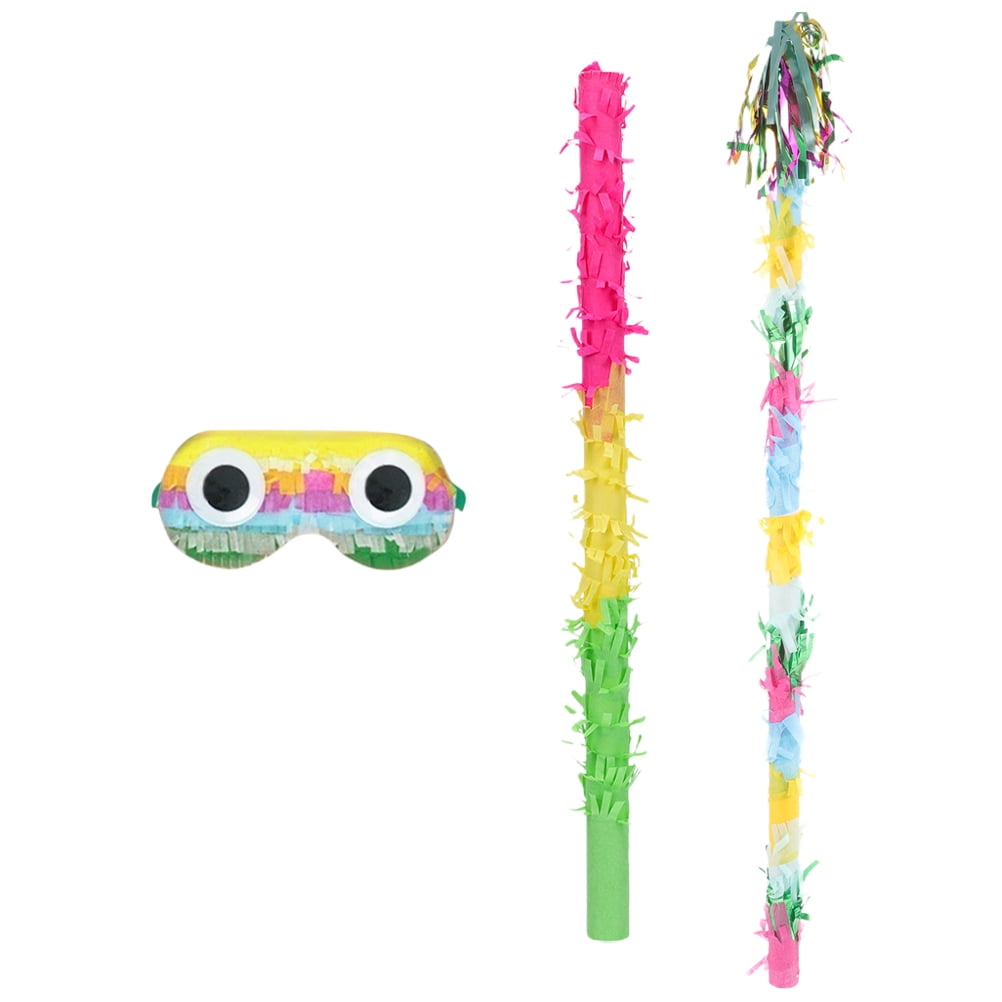 Pretyzoom Fun Pinata Stick 1 Set Assorted Color Paper Party Decoration ...