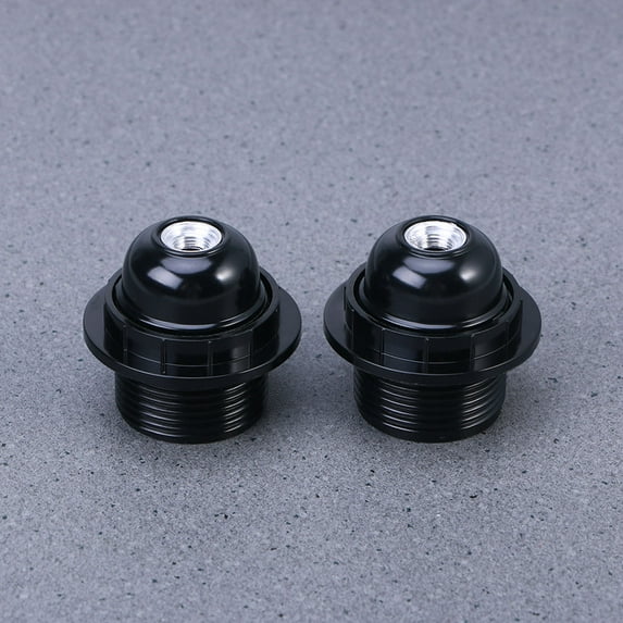 Pretyzoom 10Pcs LED Lamp Socket Replacement Black Round Holder with ...