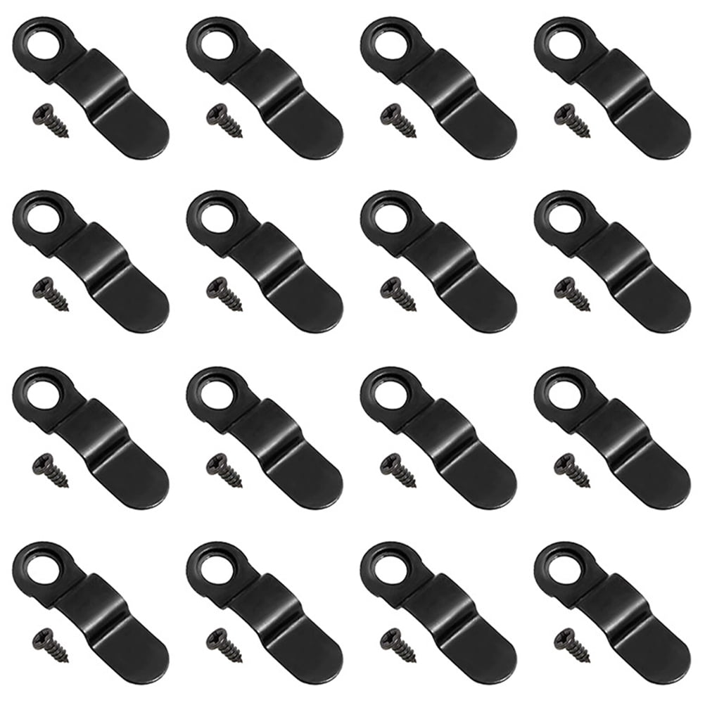 Pretyzoom 100pcs Photo Frame Buckle Accessories Black Iron Turn Button ...