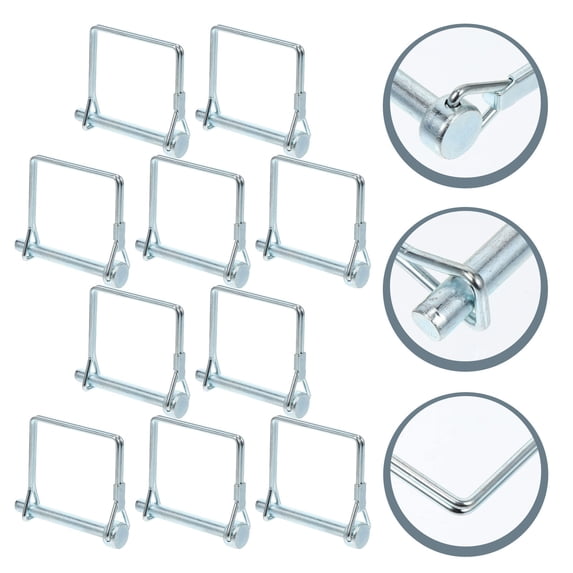 Pretyzoom 10Pack Trailer Coupler Pin for Truck with Quick Latch Safety ...