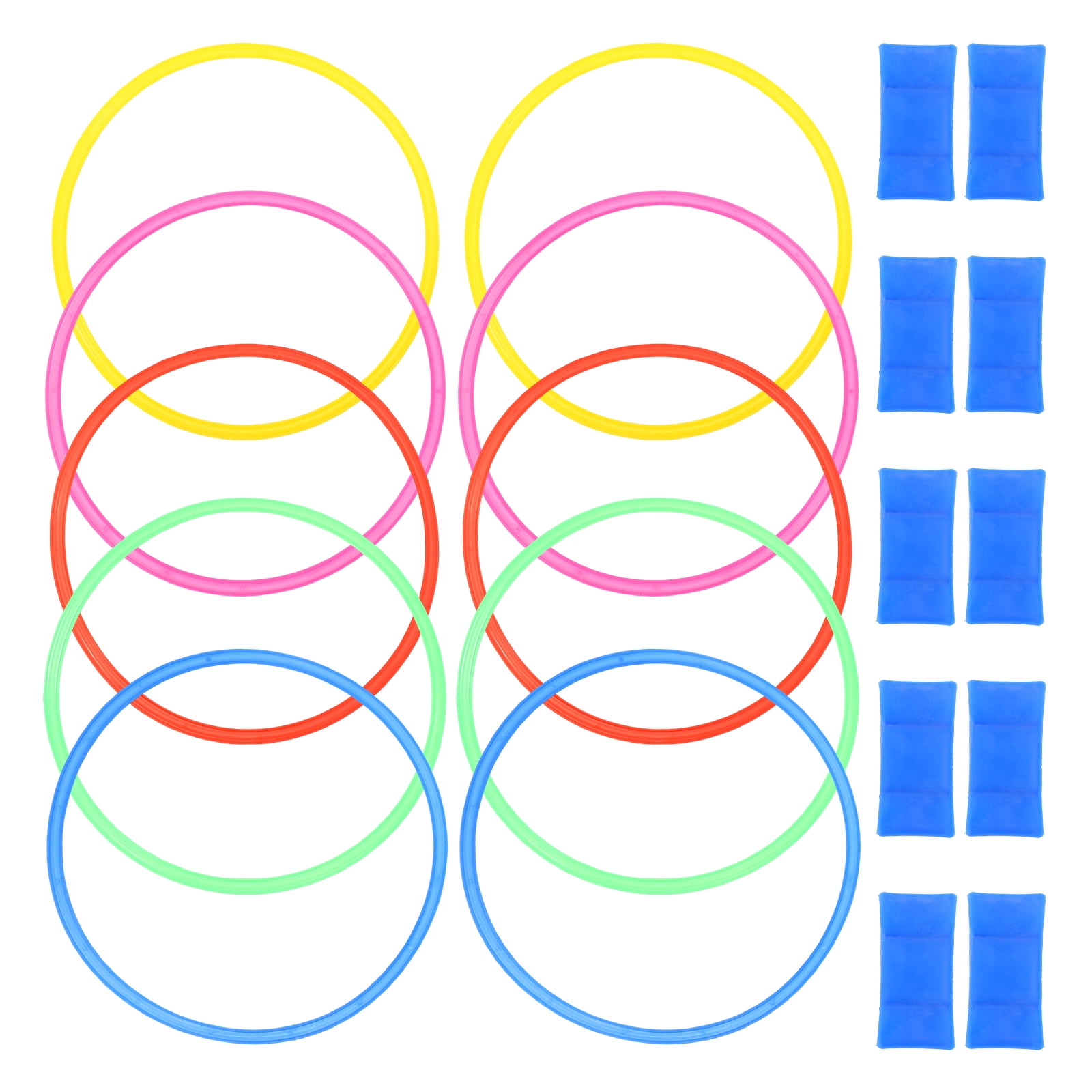 Pretyzoom 1Set Plastic Toss Ring Game Assorted Color Rings for Hand Eye ...