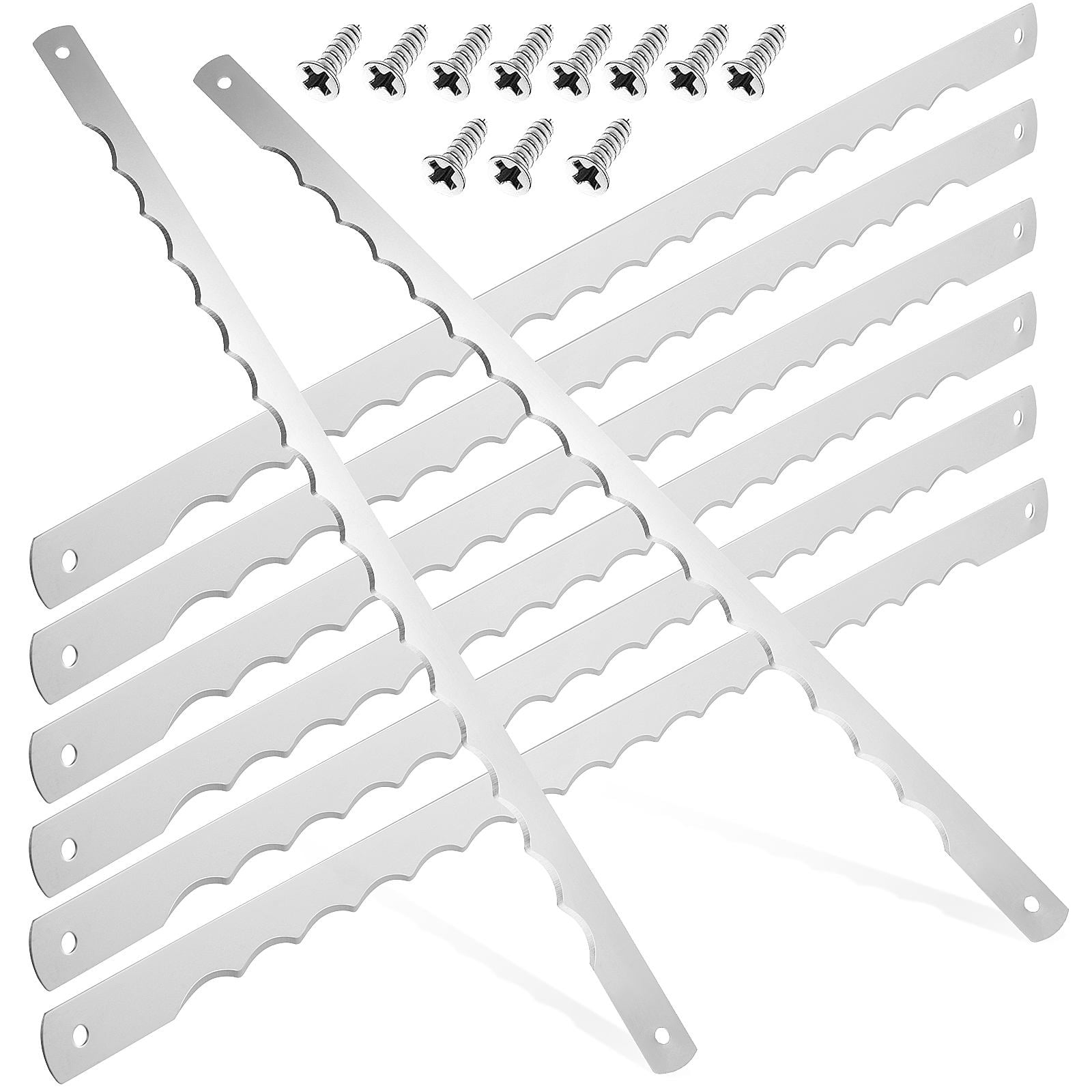 Pretyzoom 12 Pcs Serrated Bread Lame Blades Stainless Steel Tool For ...