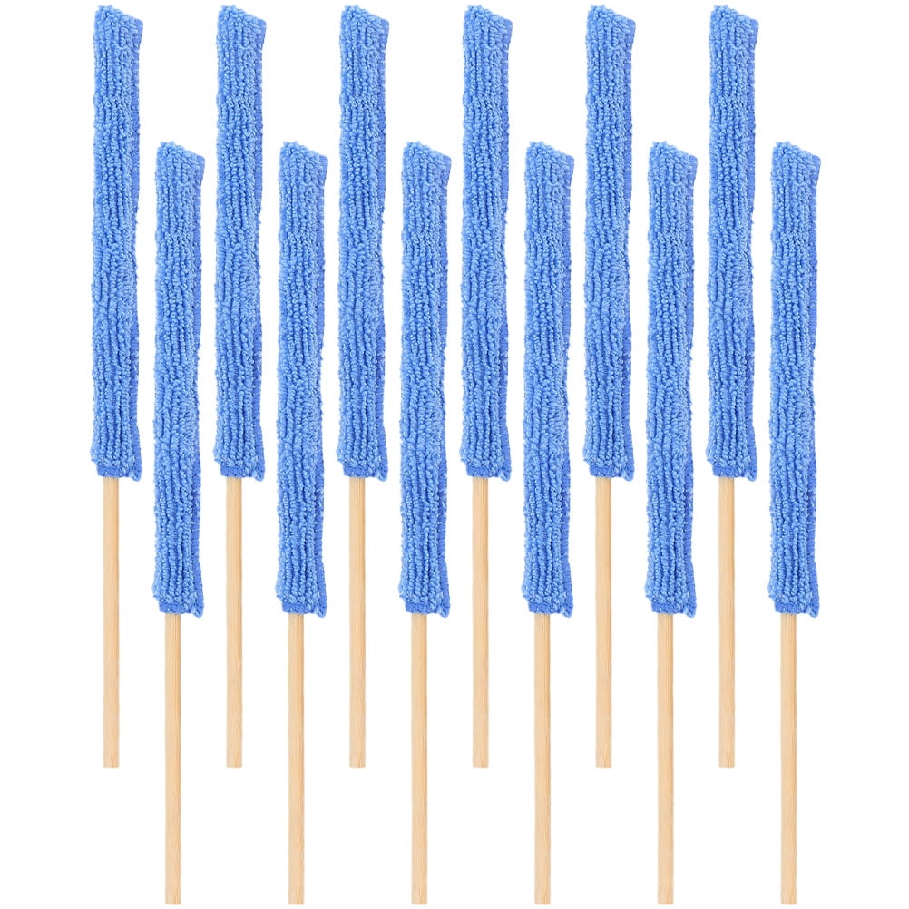 Pretyzoom 12Pcs Practical Cleaning Sticks Blue Microfiber for Birthday ...