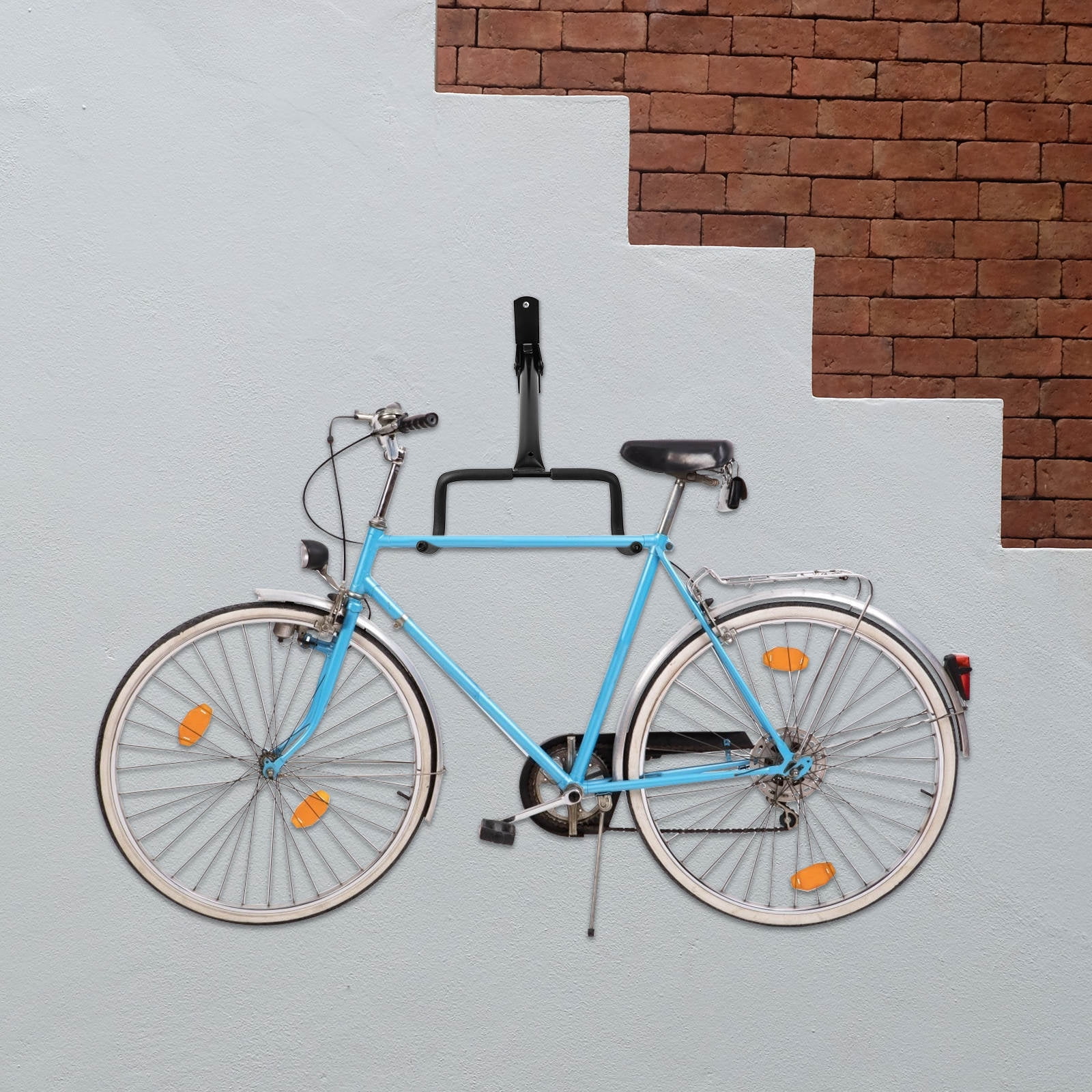 Pretyzoom 1Pack Modern Foldable Bike Wall Mount Hook Black Bike Storage ...