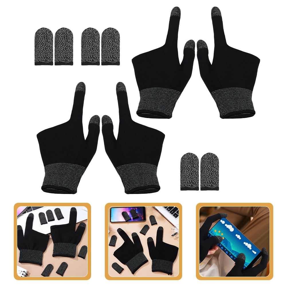 Pretyzoom 2 Pairs Of Finger Sleeves For Mobile Gaming Assorted Color ...