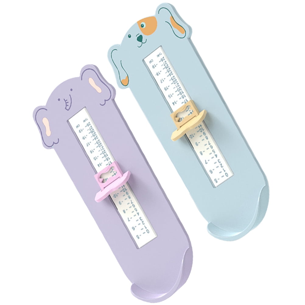 Pretyzoom 2 Pcs Foot Sizer Measuring Device Determining Shoe Size Shoe ...