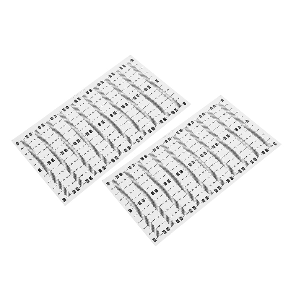 Pretyzoom 2 Set Adhesive Scale Ruler Measuring Tape Plastic Assorted ...