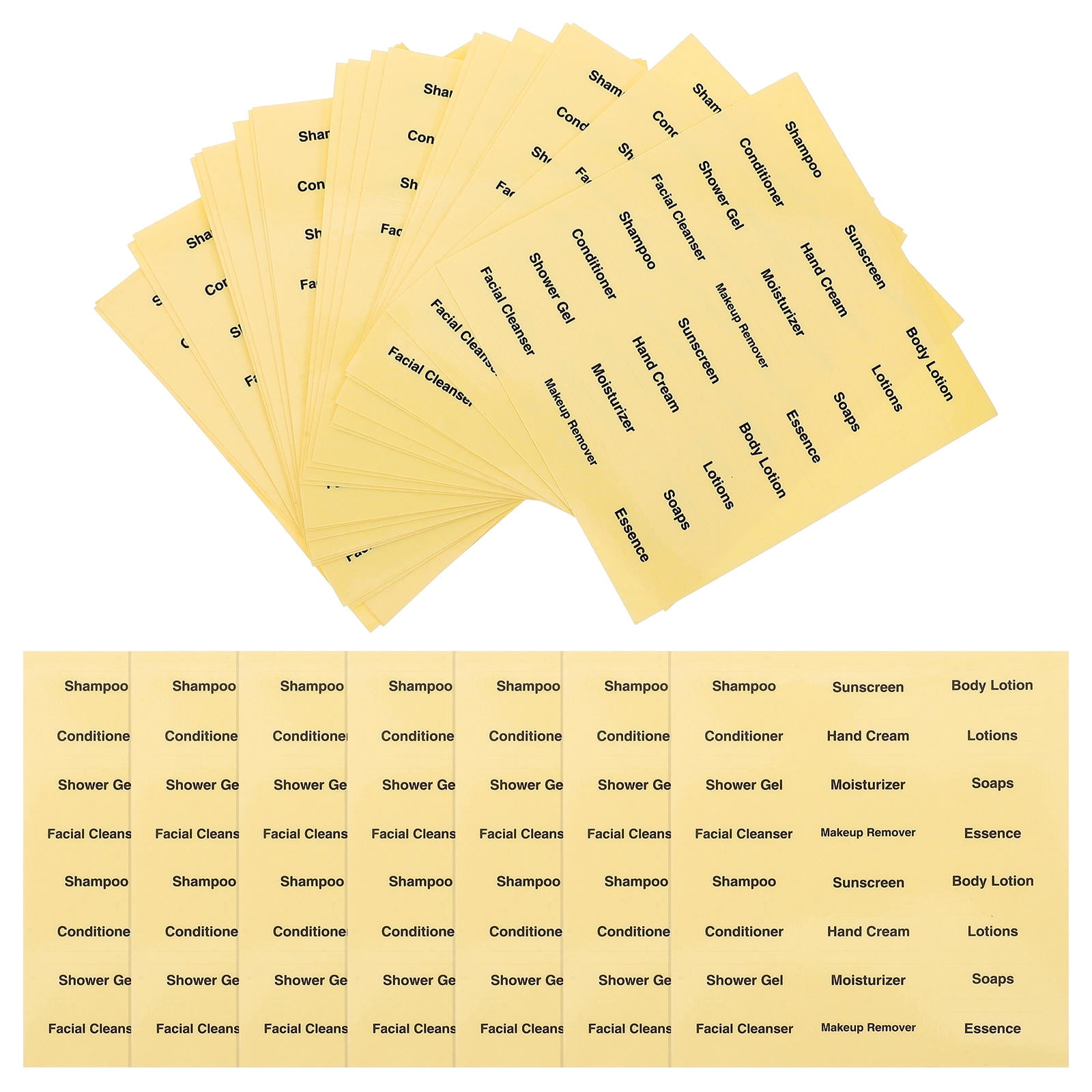 Pretyzoom 20 Sheets Waterproof Adhesive Labels for Travel Simple Design ...