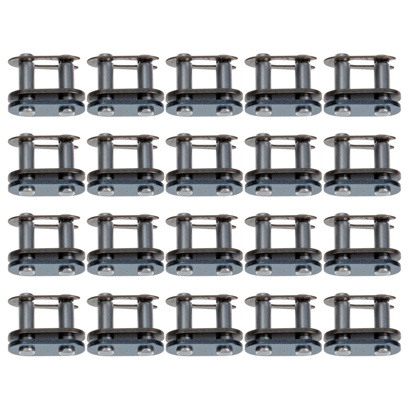Pretyzoom 20Pcs Roller Chain Connecting Links Metal Assorted Color ...