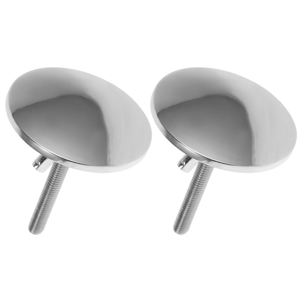 Pretyzoom 2Pcs Wash Basin Overflow Hole Plug Round Stainless Steel ...