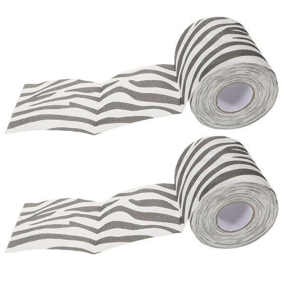Pretyzoom 2Pcs Zebra Print Toilet Paper Soft Comfortable Animal Print ...