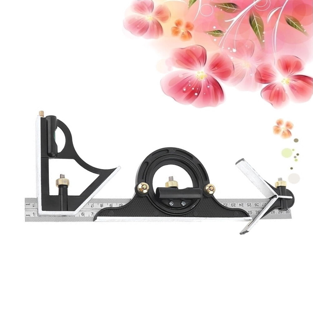 Pretyzoom 300mm Stainless Steel Combination Square Set Angle Ruler for ...