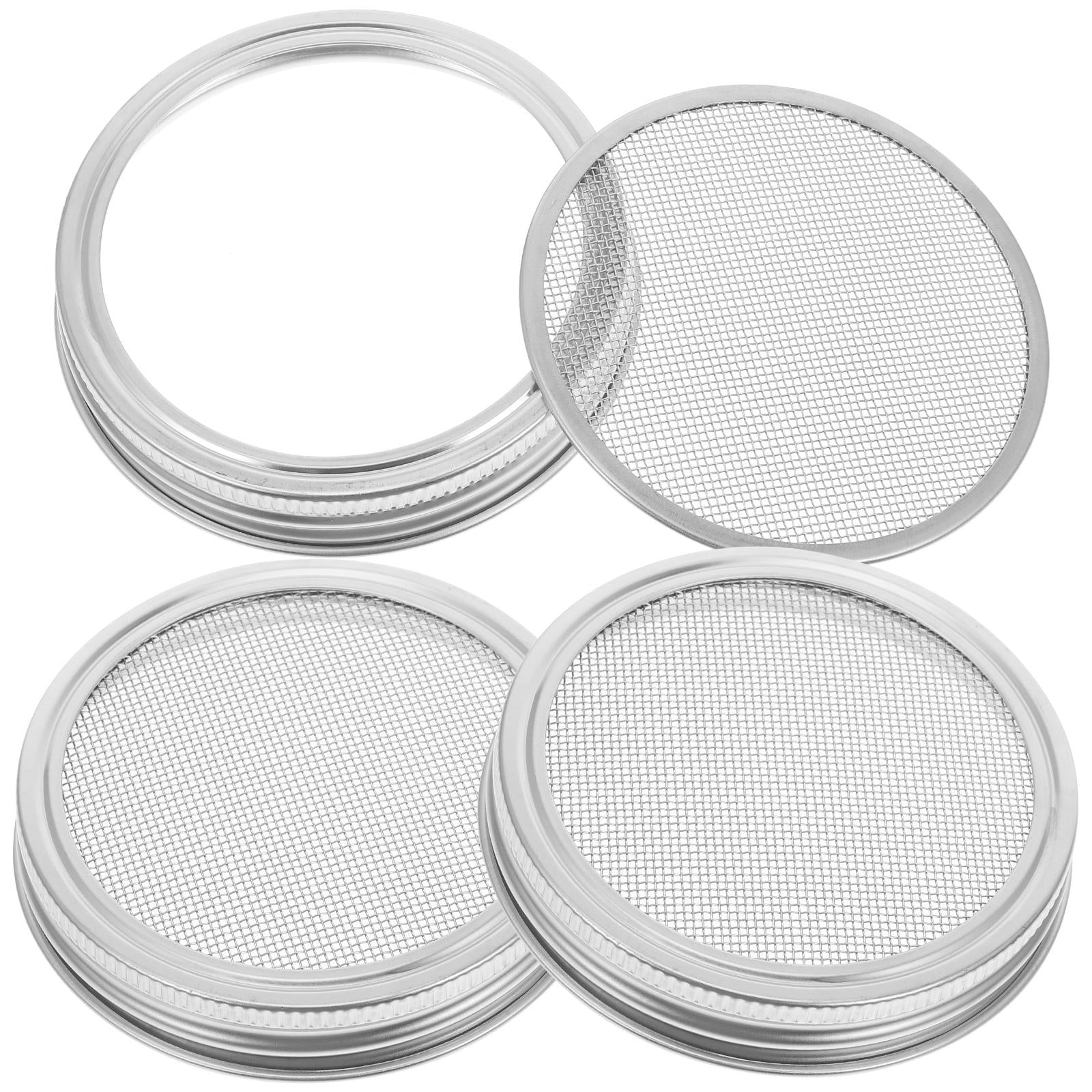 Pretyzoom 3Pcs Jar Insert Lid Stainless Steel for Soaking in Organic ...