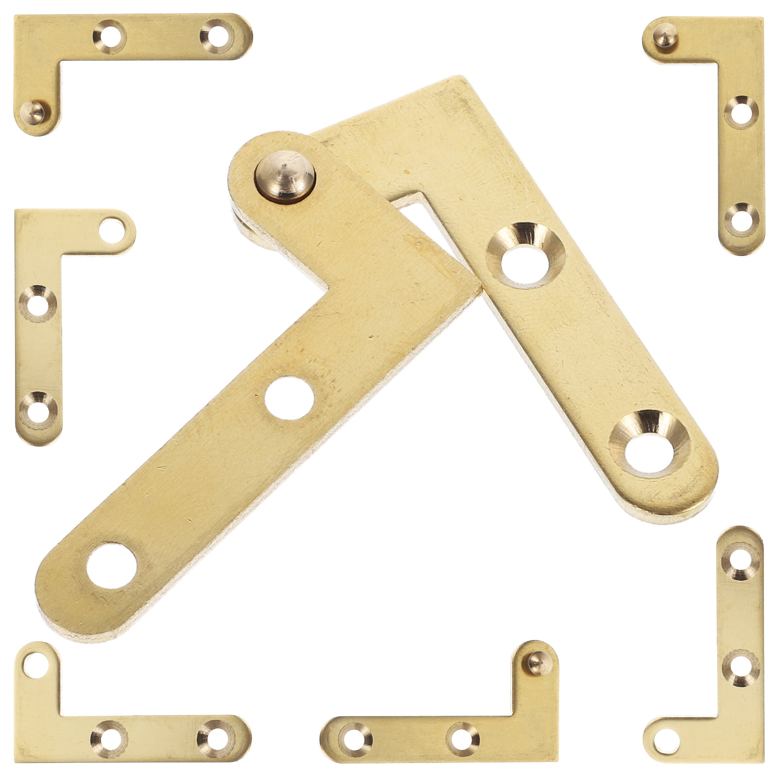 Pretyzoom 4 Sets Attic Offset Door Hinge Hinges Window Hinge Bedroom ...