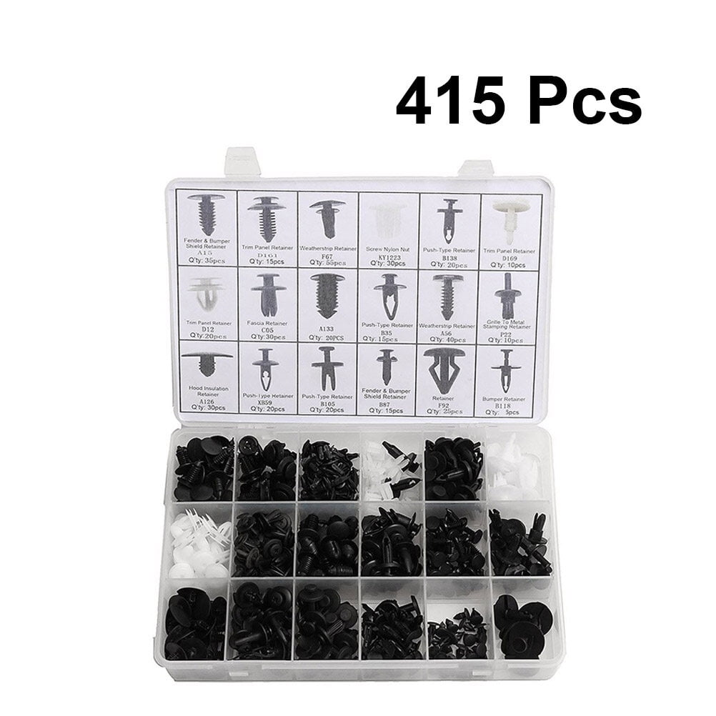 Pretyzoom 415Pcs Auto Push Pin Rivets Plastic Assorted Color for ...