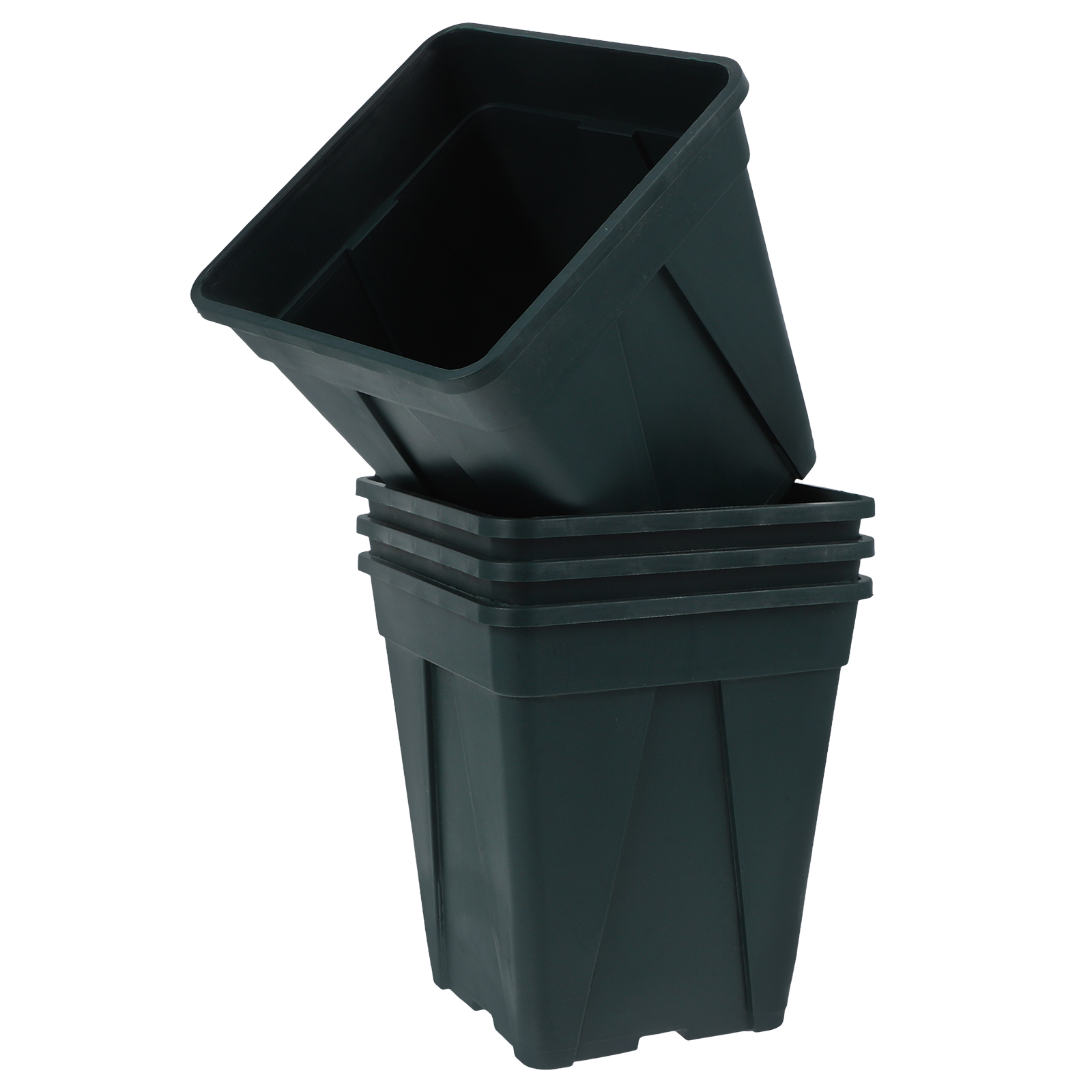 Pretyzoom 4pcs Small Square Nursery Planters with Drainage Holes for ...