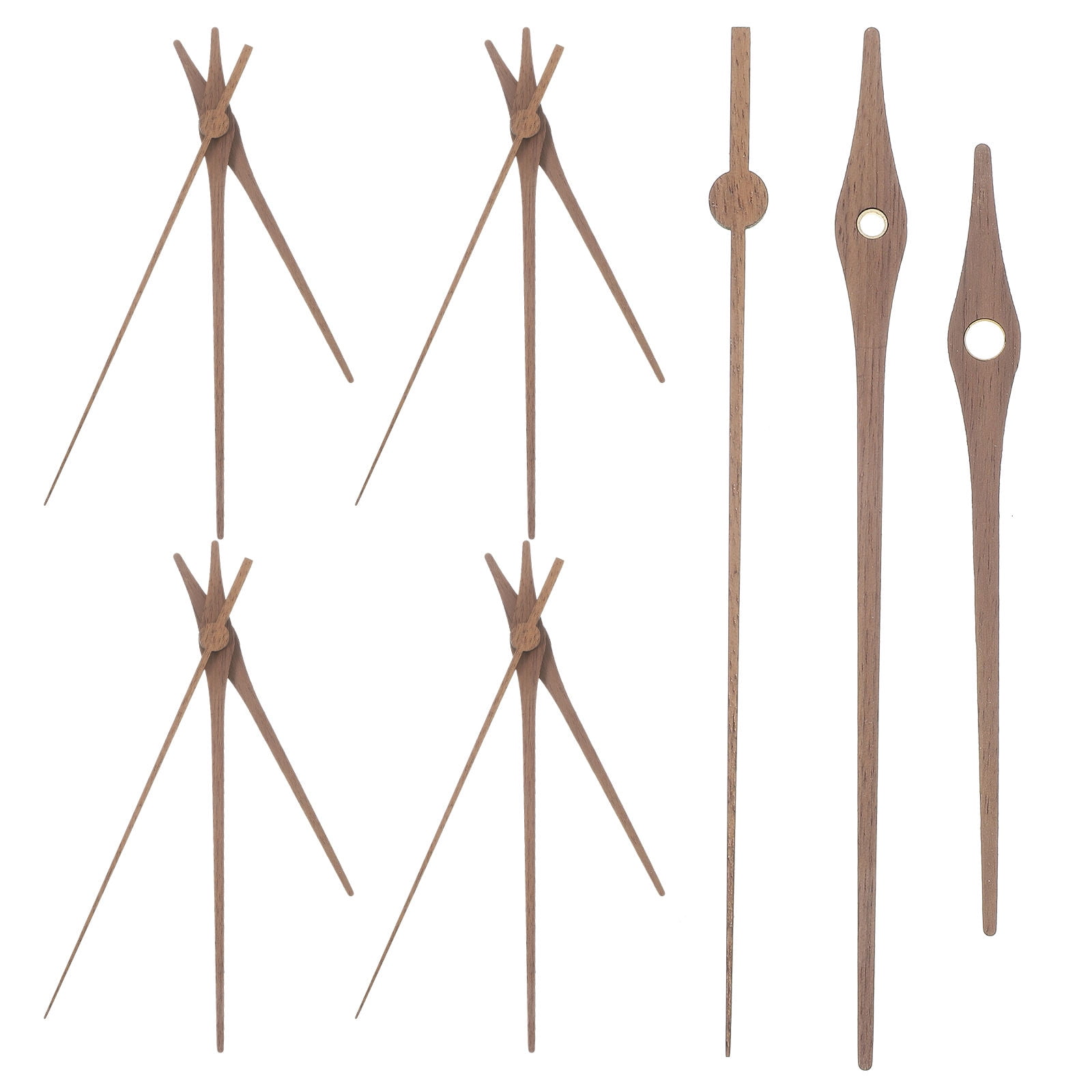 Pretyzoom 5 Sets Wooden Clock Hands for Replacement and DIY Repair of ...
