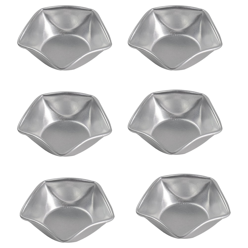 Pretyzoom 6Pcs Baking Cups for Oven Aluminium Alloy Heat Conductivity ...