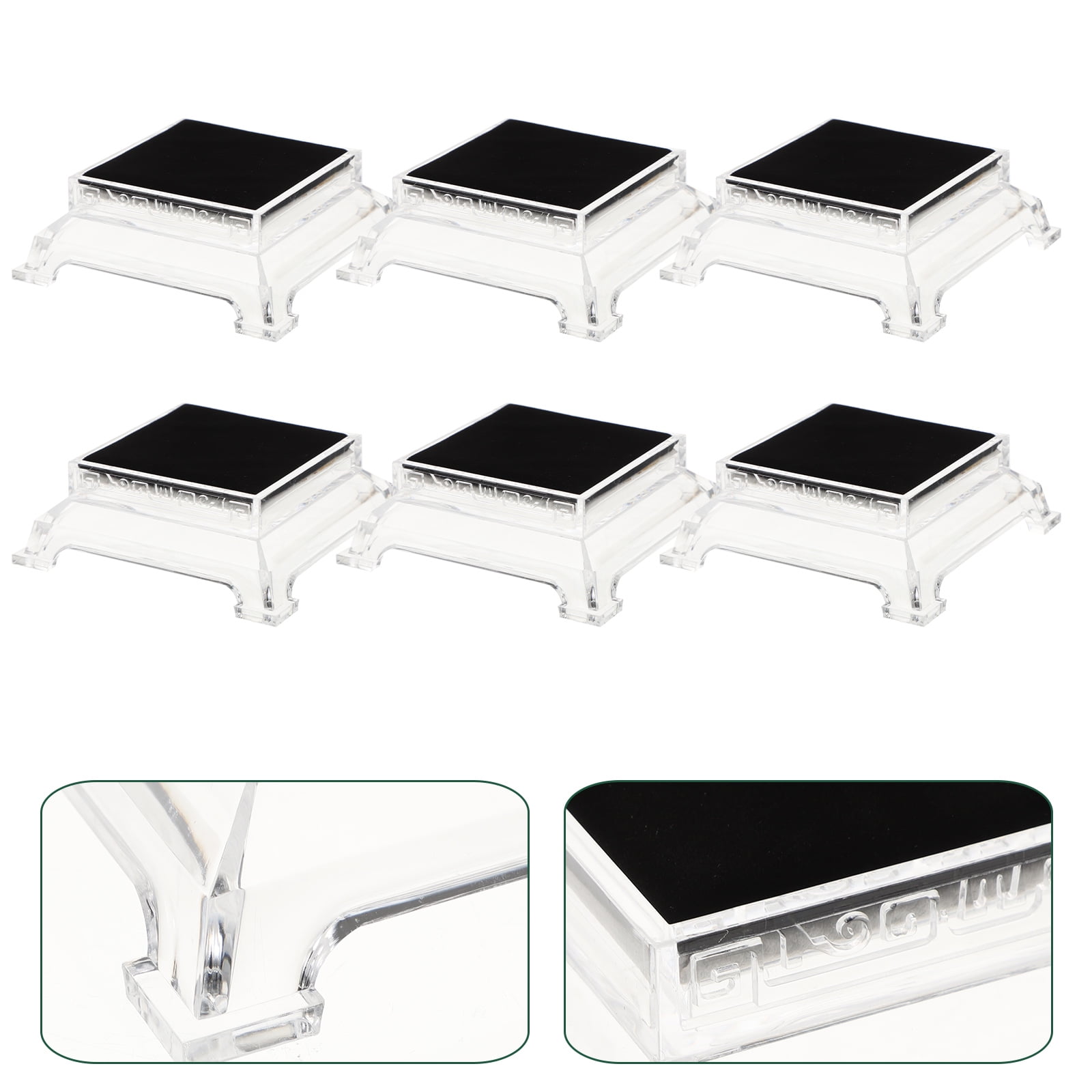 Pretyzoom 6Pcs Watch Display Rack Transparent Acrylic Storage Stand for ...