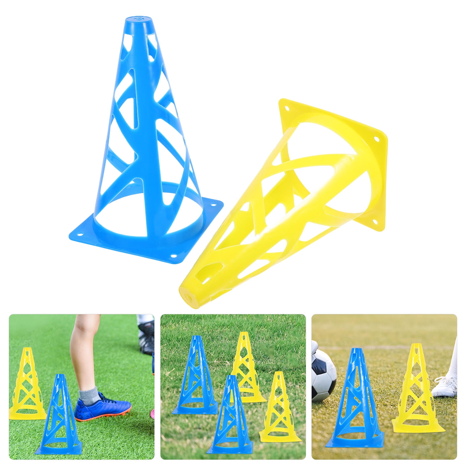 Pretyzoom 6Pcs Training Cones for Soccer Durable Plastic Cones for ...