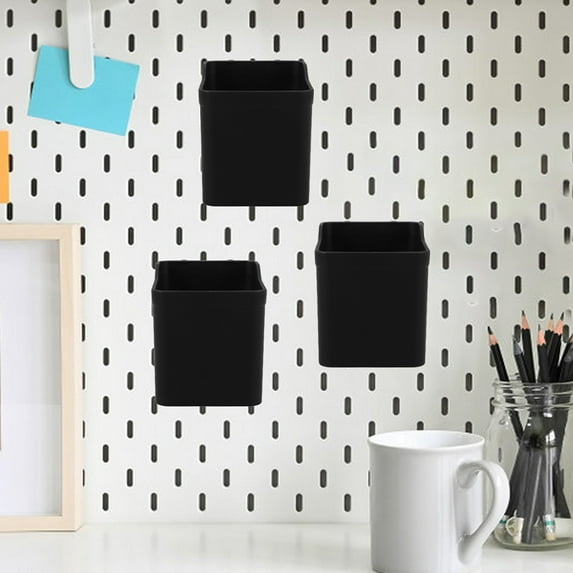 Pretyzoom 8pcs Garage Storage Bins Black ABS Modern Organizer For ...