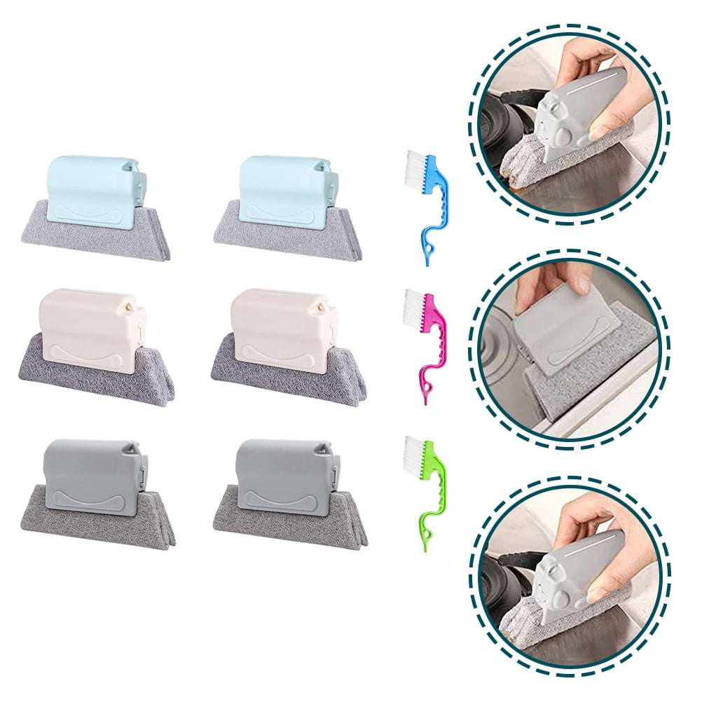 Pretyzoom 9pcs Track Cleaning Brush Set Assorted Color for Household ...