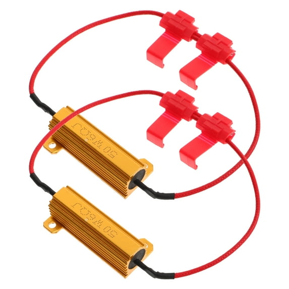 Pretyzoom Aluminum Motorcycle Load Resistor Kit for Car Electrical ...