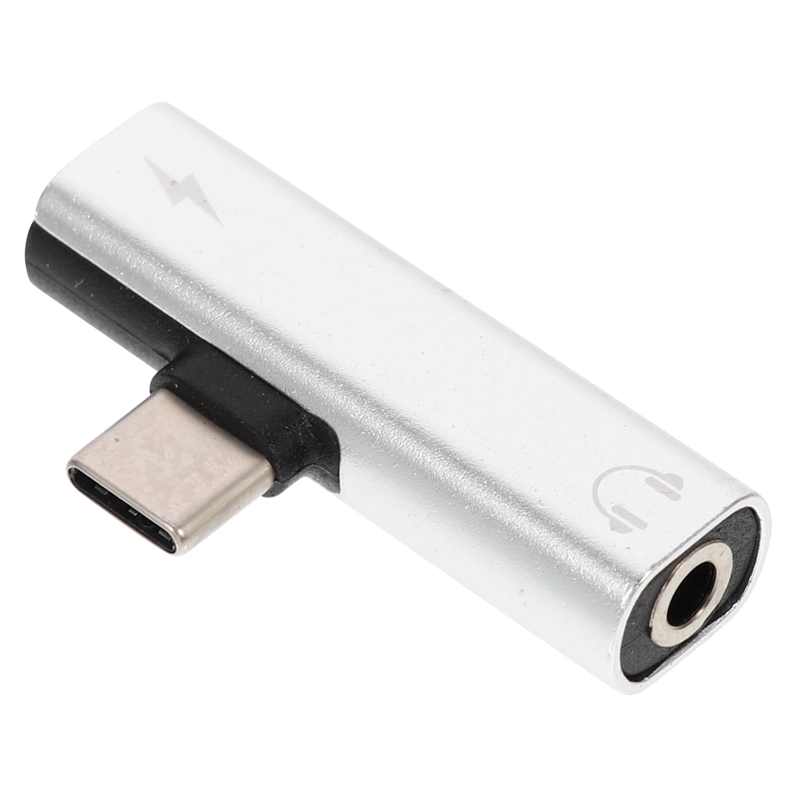 Pretyzoom Audio Adapter Type-C Headphone Adapter Aluminum Silver with ...